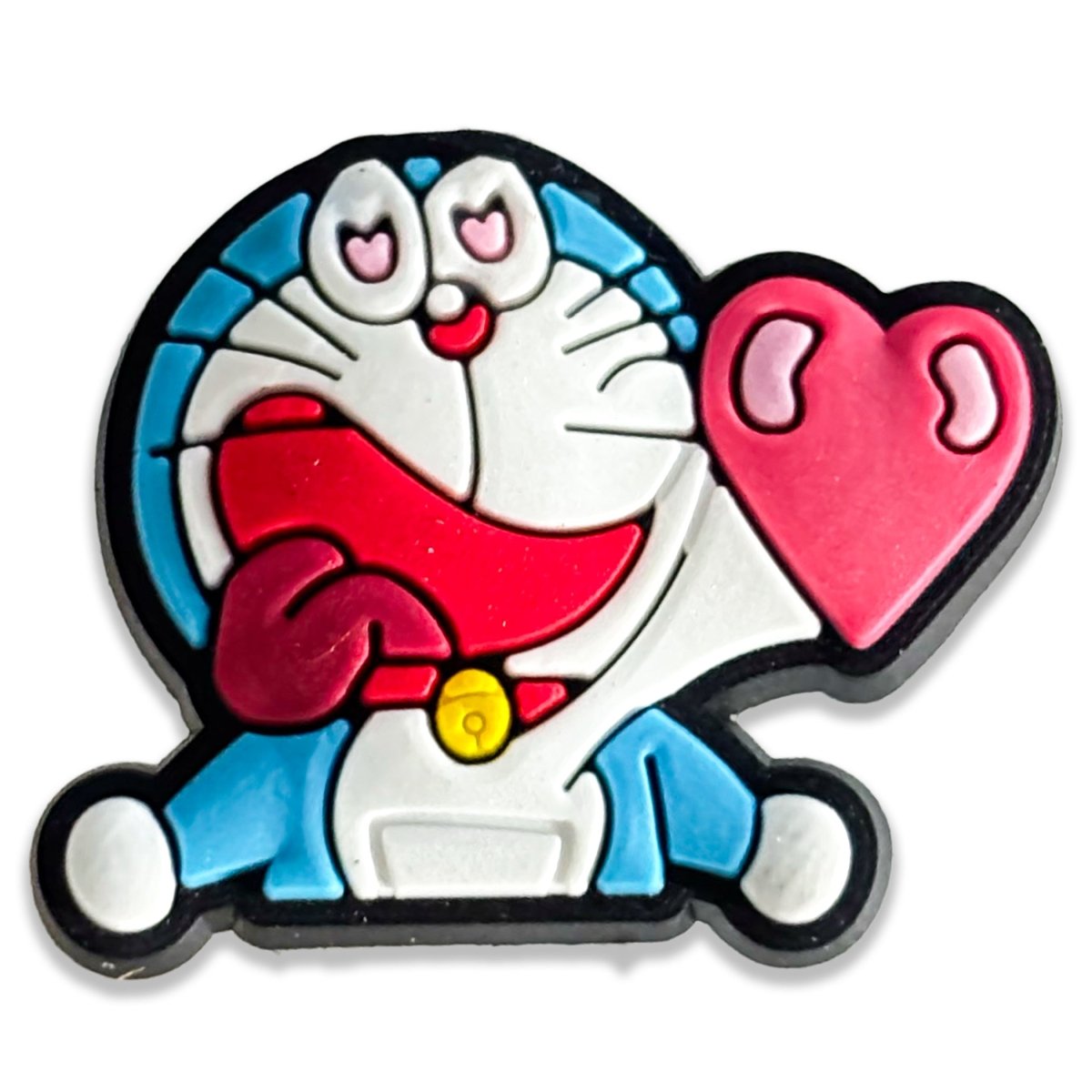 Doraemon Love Heart Shoe Charm